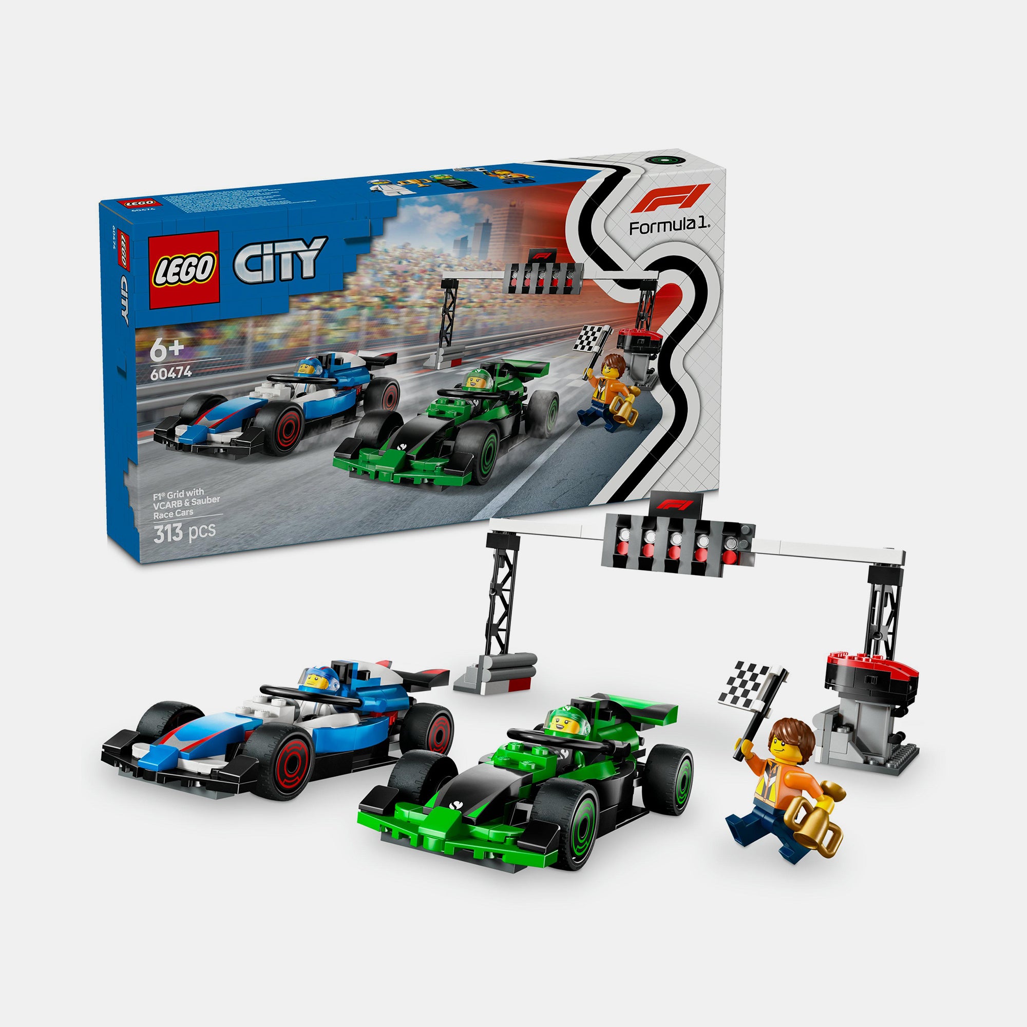 LEGO City F1 Grid with VCARB & Sauber Race Cars – BORDERS